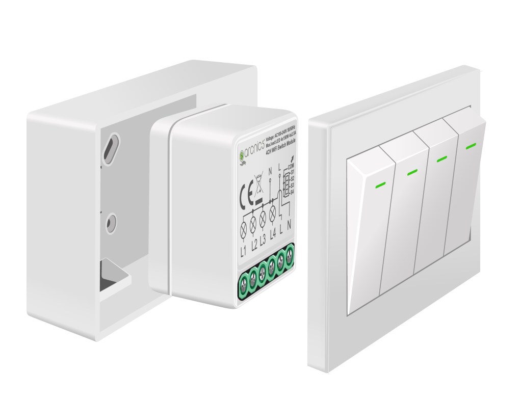 Smart Retrofit Switch/Dimmer/Curtain Modules – Arcnics Smart Devices